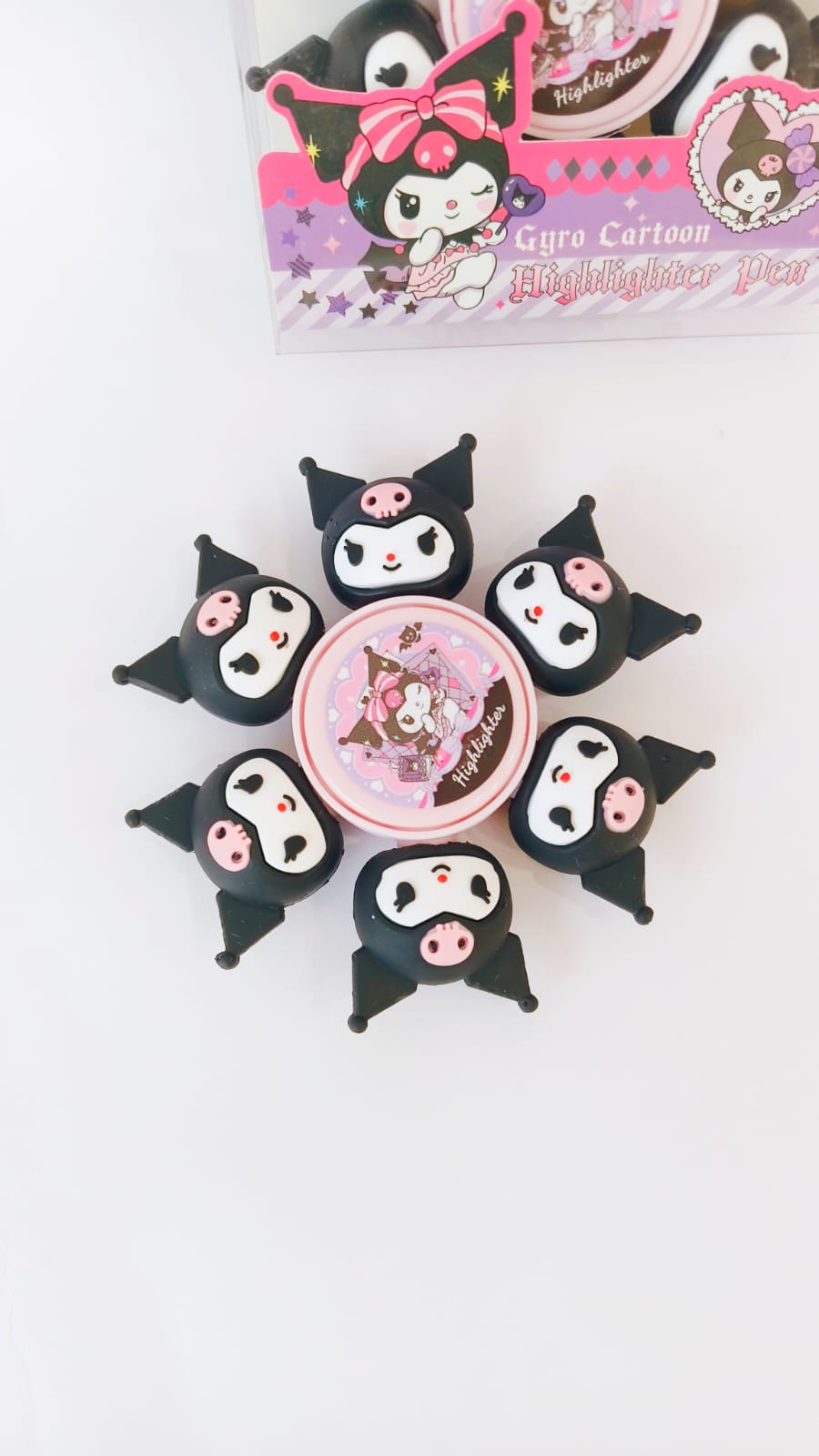 Fidget Spinner Highlighters - Kuromi – Pretty Little Things