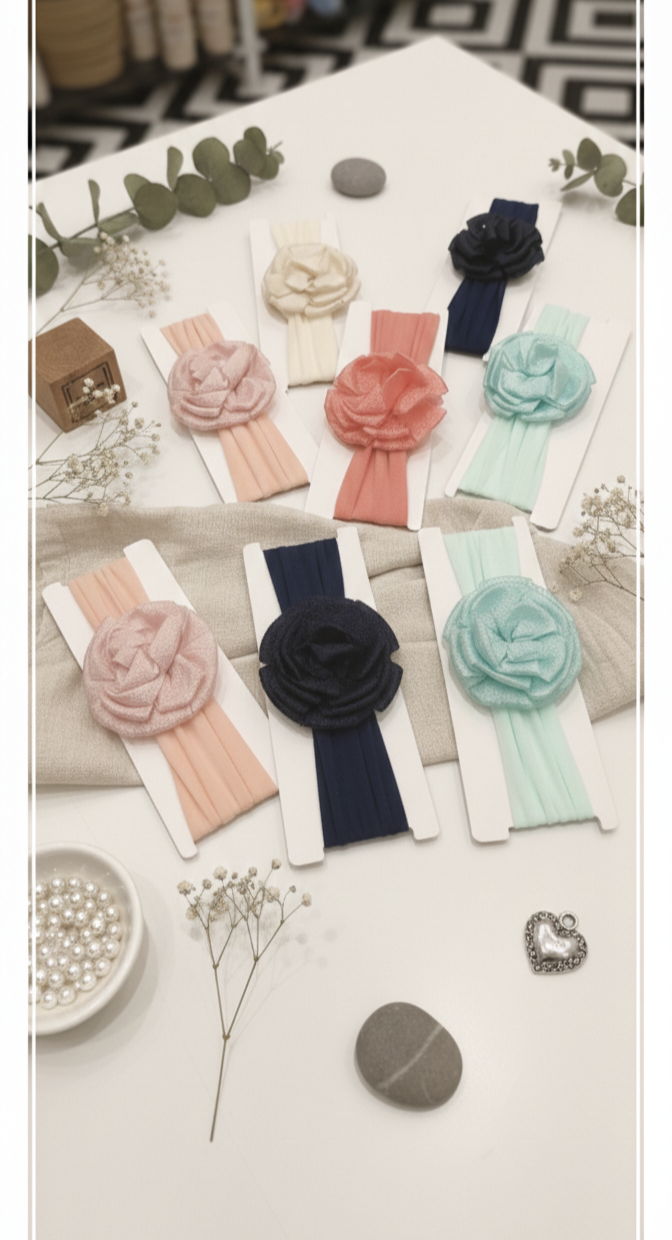 Flower Magic Soft Hair Bands – Pretty Little Things